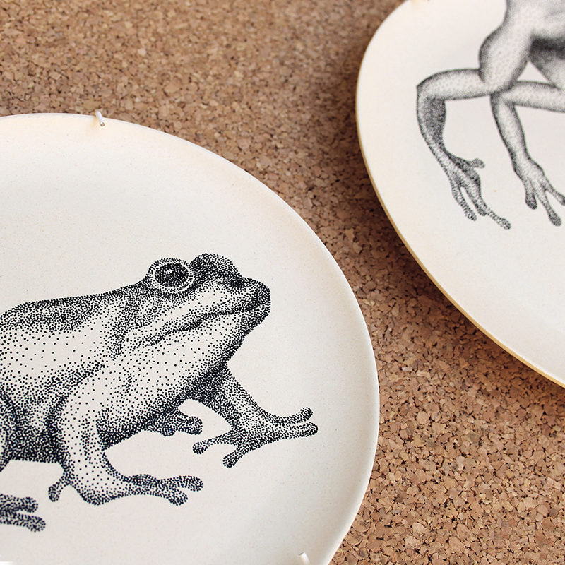 Assiette décorative FROG - Set de 2 | Créateur - Le Clap Store ...